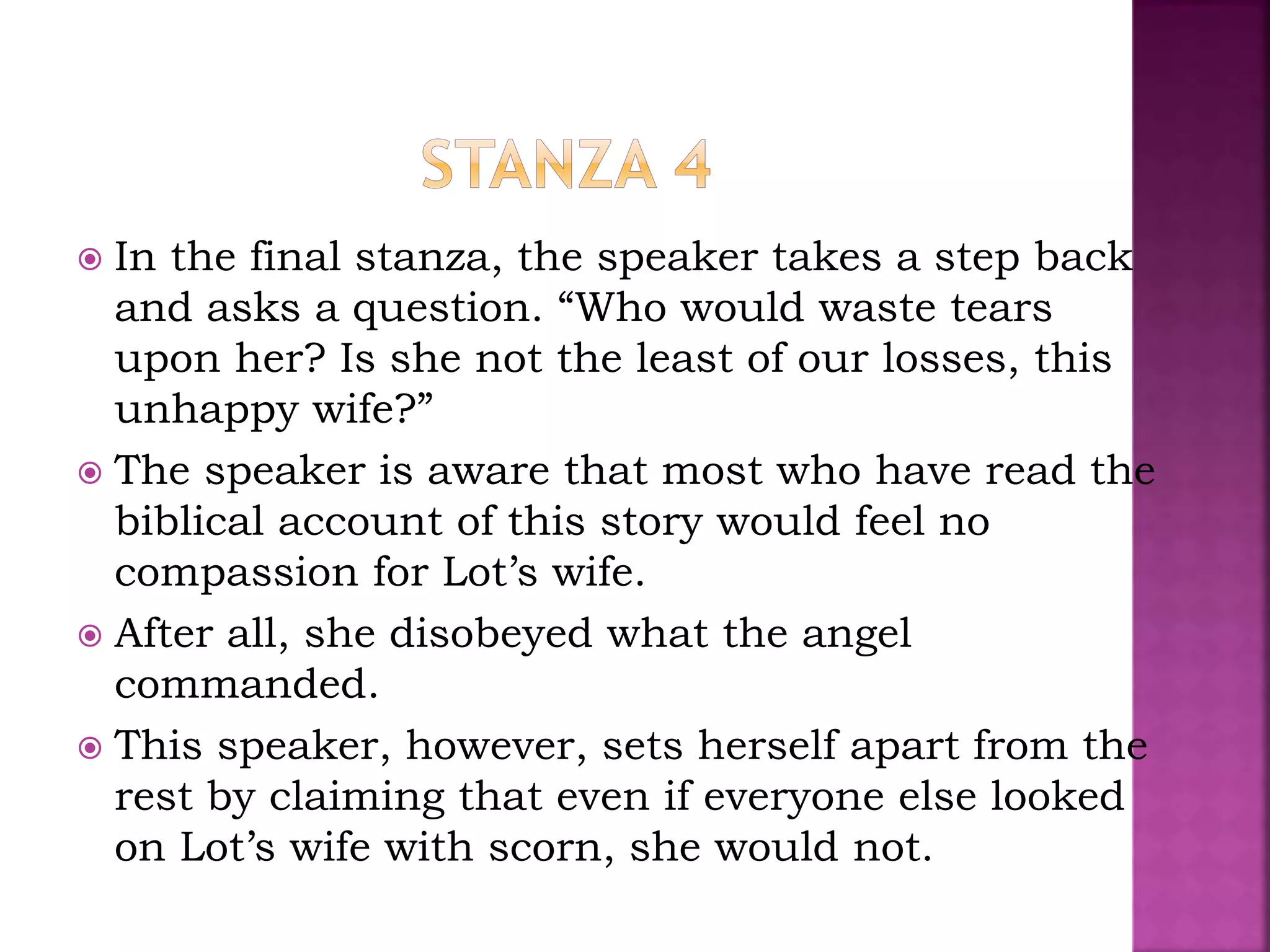 Lot's wife anna akhmatova | PPTX