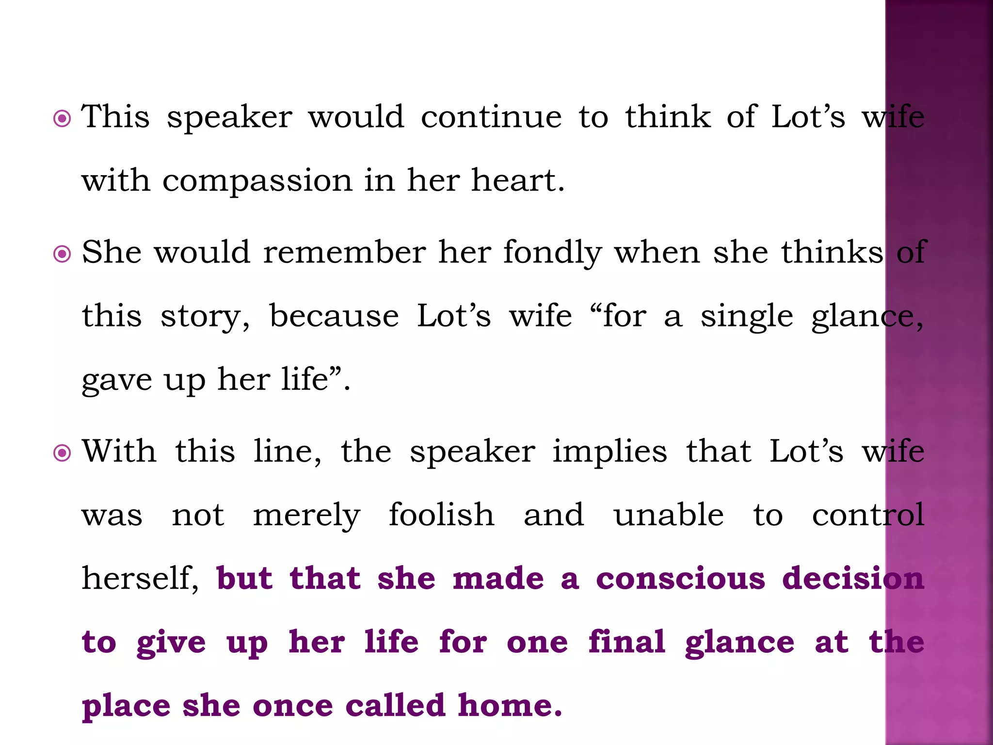 Lot's wife anna akhmatova | PPTX