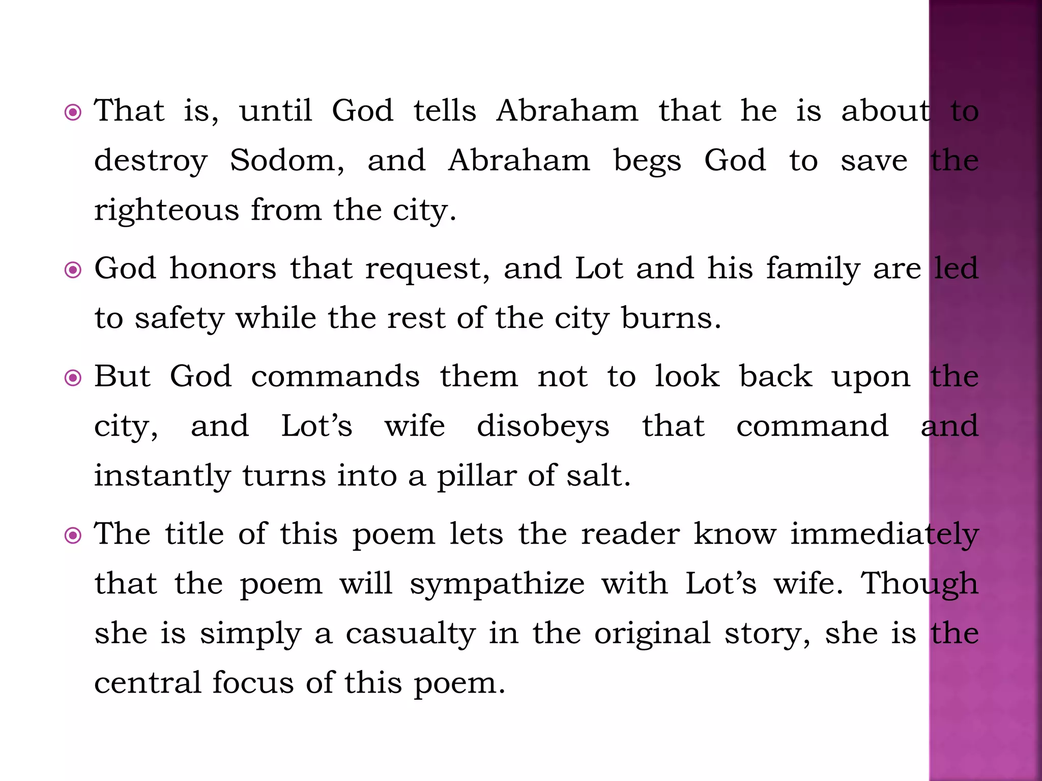 Lot's wife anna akhmatova | PPTX