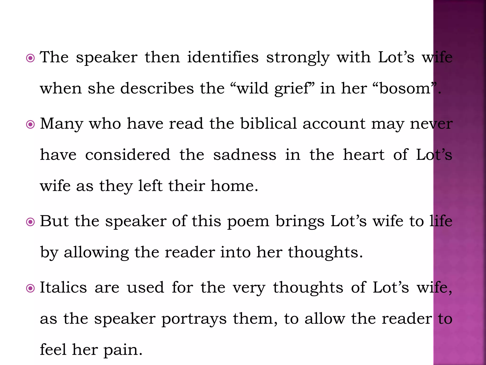 Lot's wife anna akhmatova | PPTX