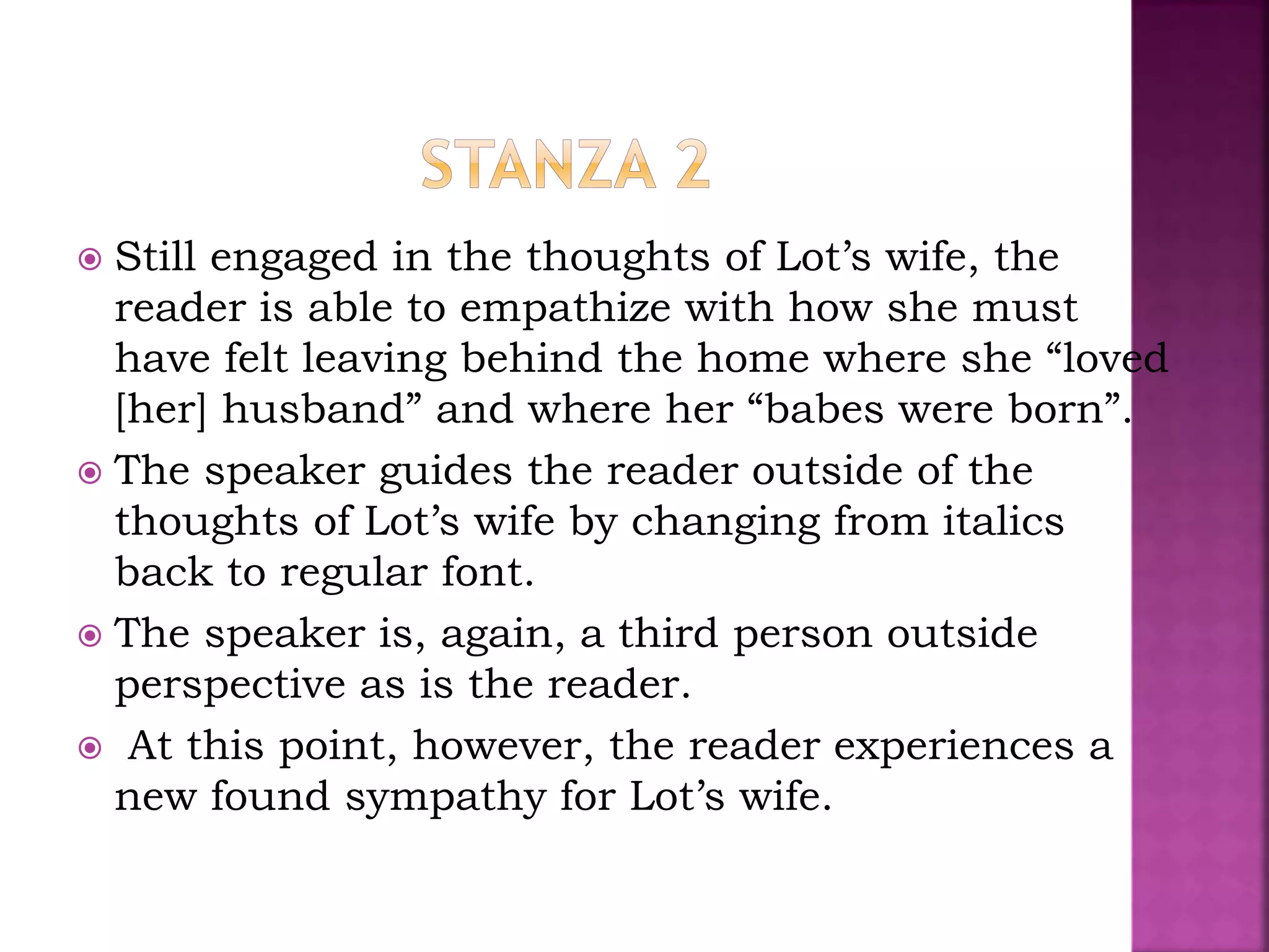 Lot's wife anna akhmatova | PPTX