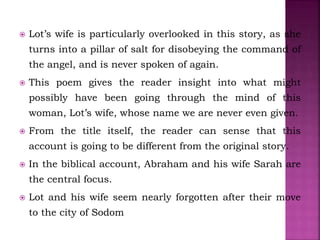 Lot's wife anna akhmatova | PPTX