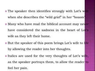 Lot's wife anna akhmatova | PPTX