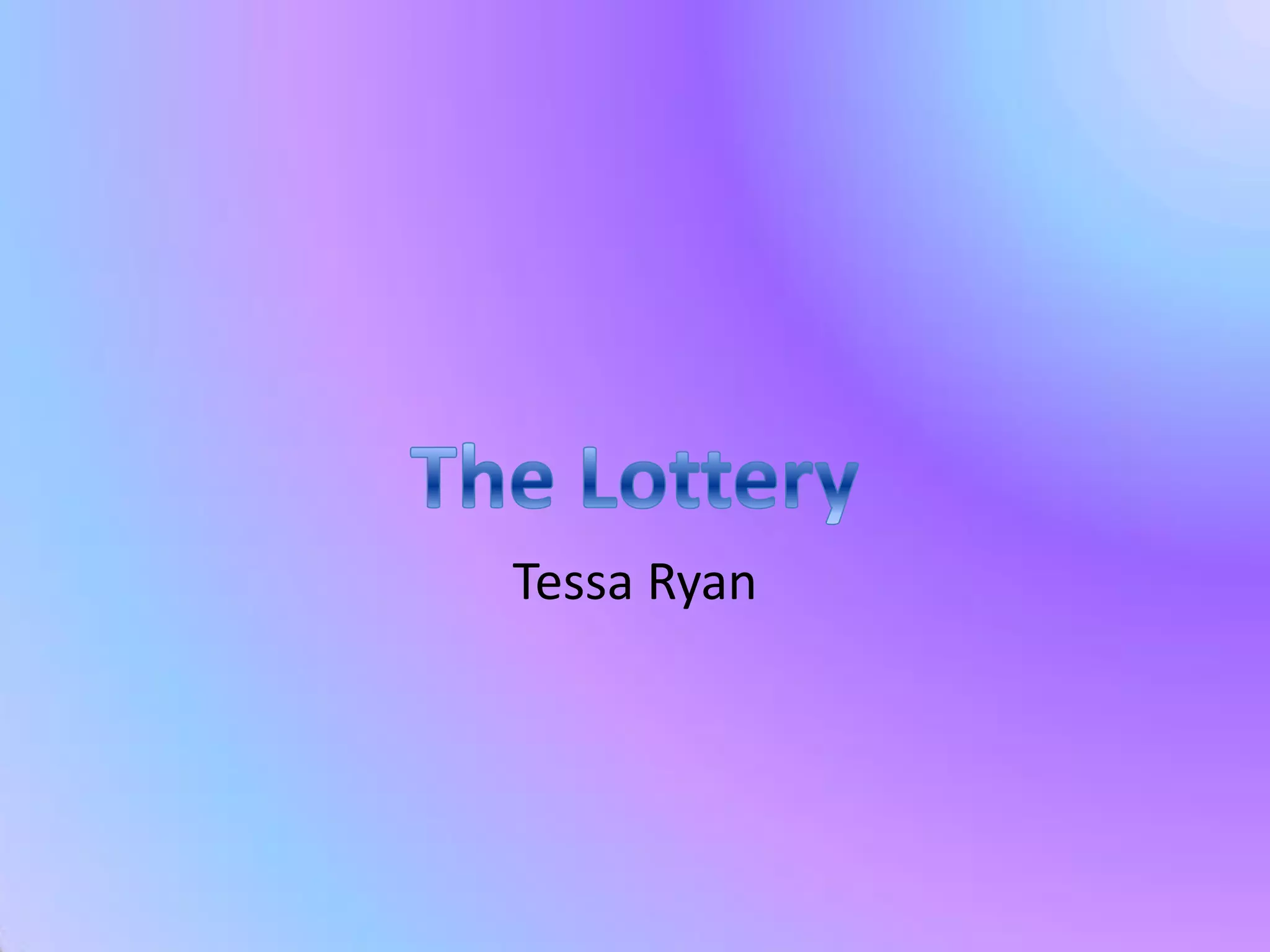 Lottery power point | PPT