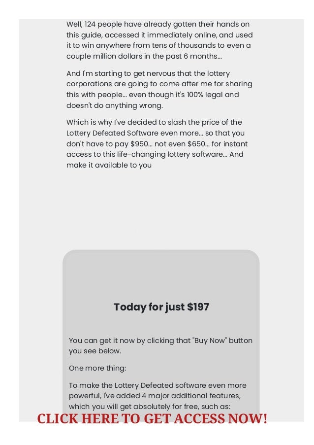 Lottery Winner Story | PDF