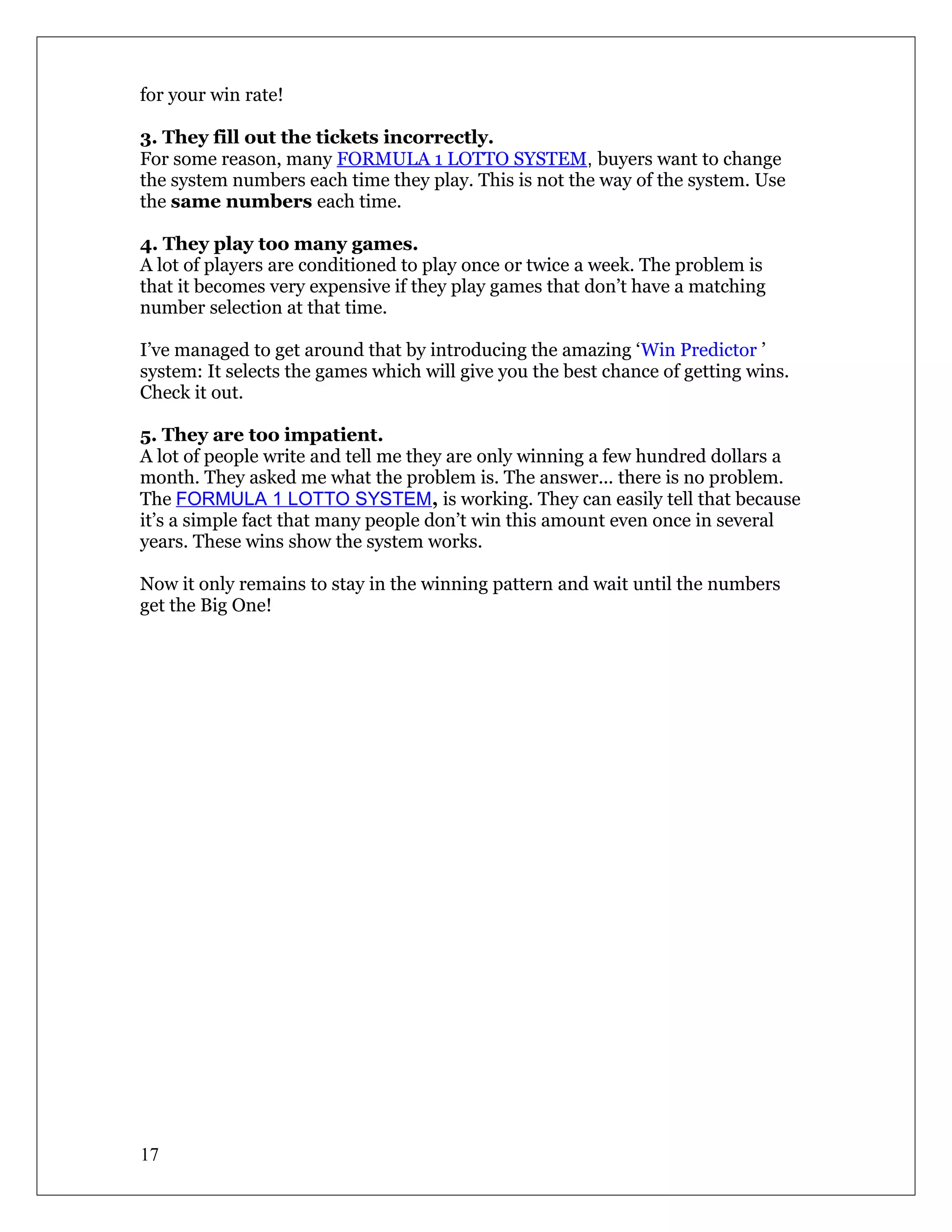 ‘LOTTO WINNING SECRETS – REVEALED By An MIT Professor’ | DOC