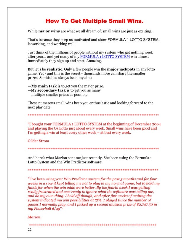 ‘LOTTO WINNING SECRETS – REVEALED By An MIT Professor’ | DOC ...