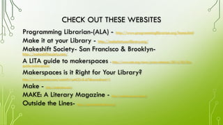 “Implementing a Culture of Creativity: Engaging Events and Making in ...