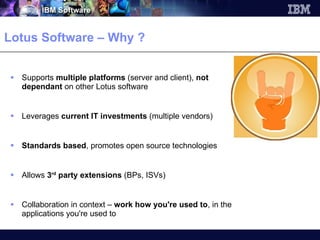 IBM Lotus Software - Collaboration Solutions - Executive Overview | PPT