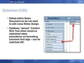 Lotus Notes Blog Template | PPT