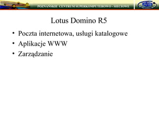 Lotus Notes - Środowisko do pracy grupowej | PPT