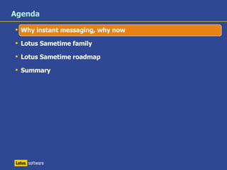 IBM Lotus Sametime - IM for the Enterprise | ODP
