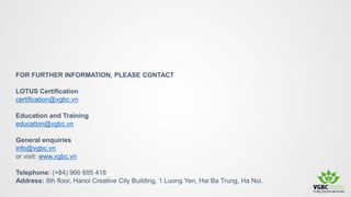 LOTUS green building case study - TNG Song Cong Factory | PDF