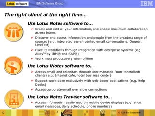 Lotus Domino 8.5 Client Comparison | PPT