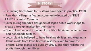 Lotus fibre | PPT