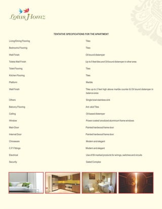 Lotus homz by Lotus Realtech in Sector-111 | PDF