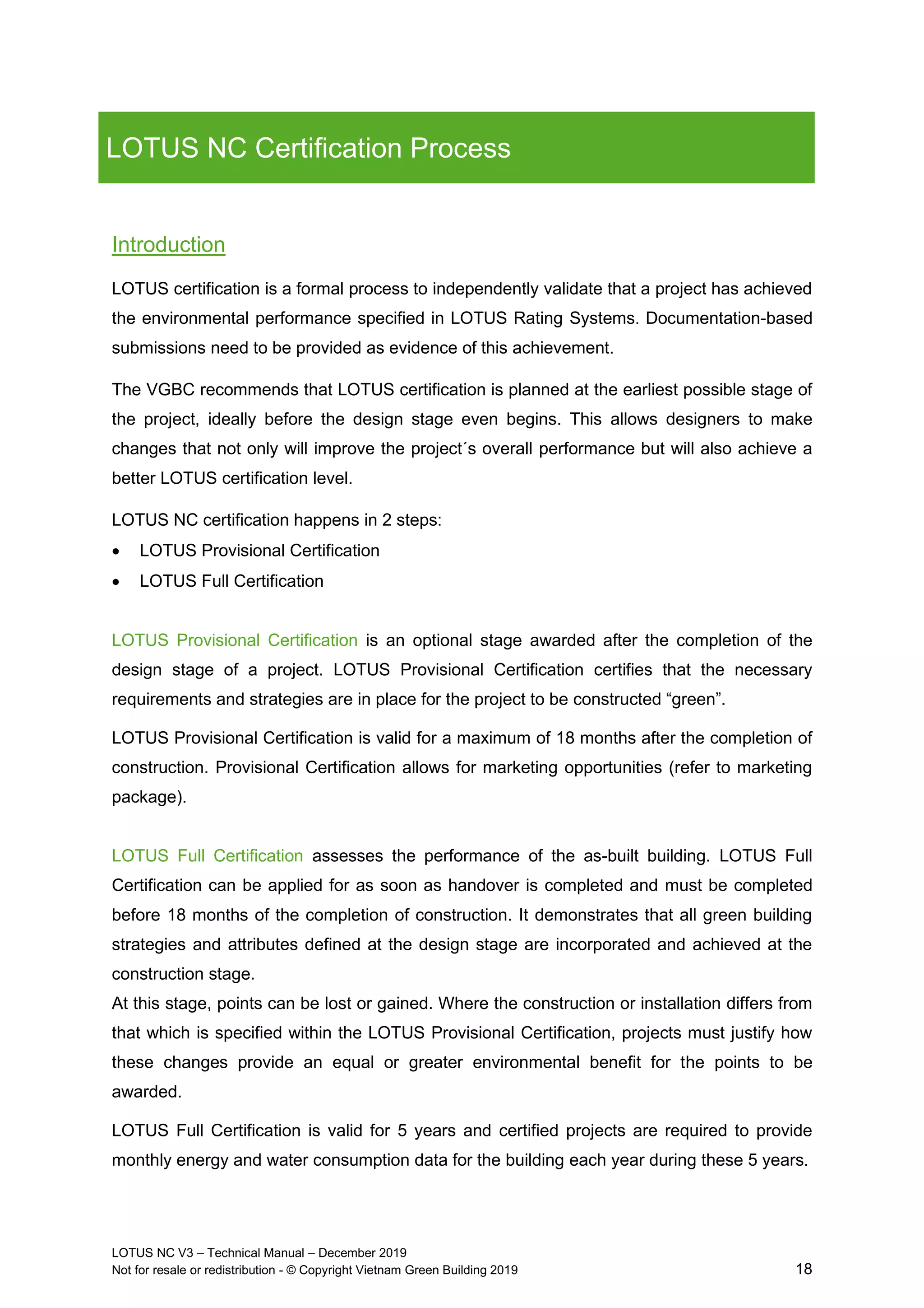 Hệ thống tiêu chí công trình xanh LOTUS New Construction v3 - Technical ...