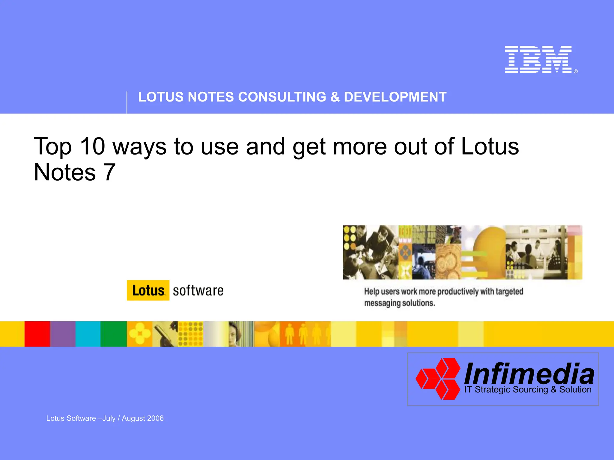 Lotus Notes 7.0 Training Material for expert | PPT