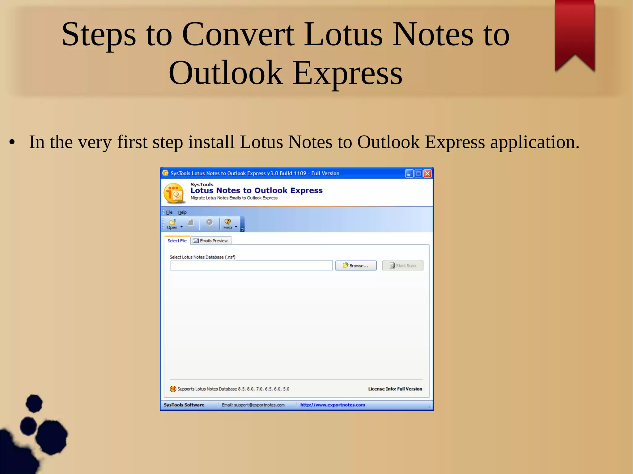 Lotus notes to outlook express | ODP