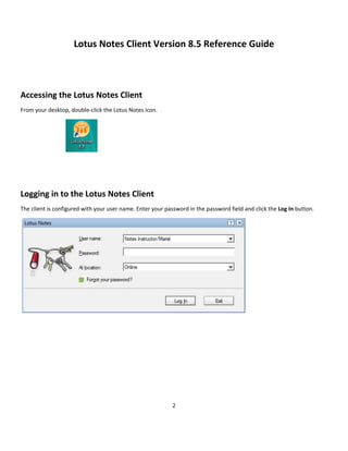 Lotusnotesv85referenceguide | PDF