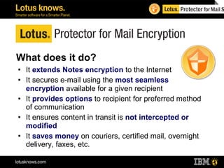 Lotus protector for mail encryption 2.1 launch | PDF | Email | Internet