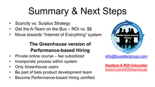 Lou Adler - Performance-based Hiring | PPTX