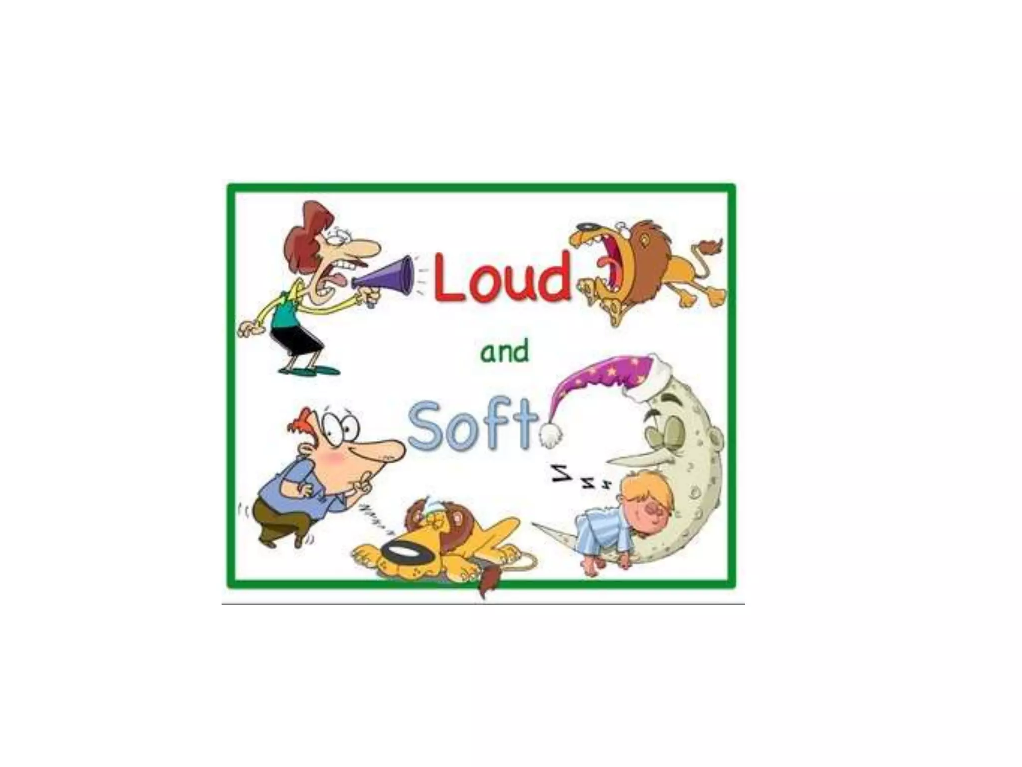 Loud and soft sound preschool | PPTX