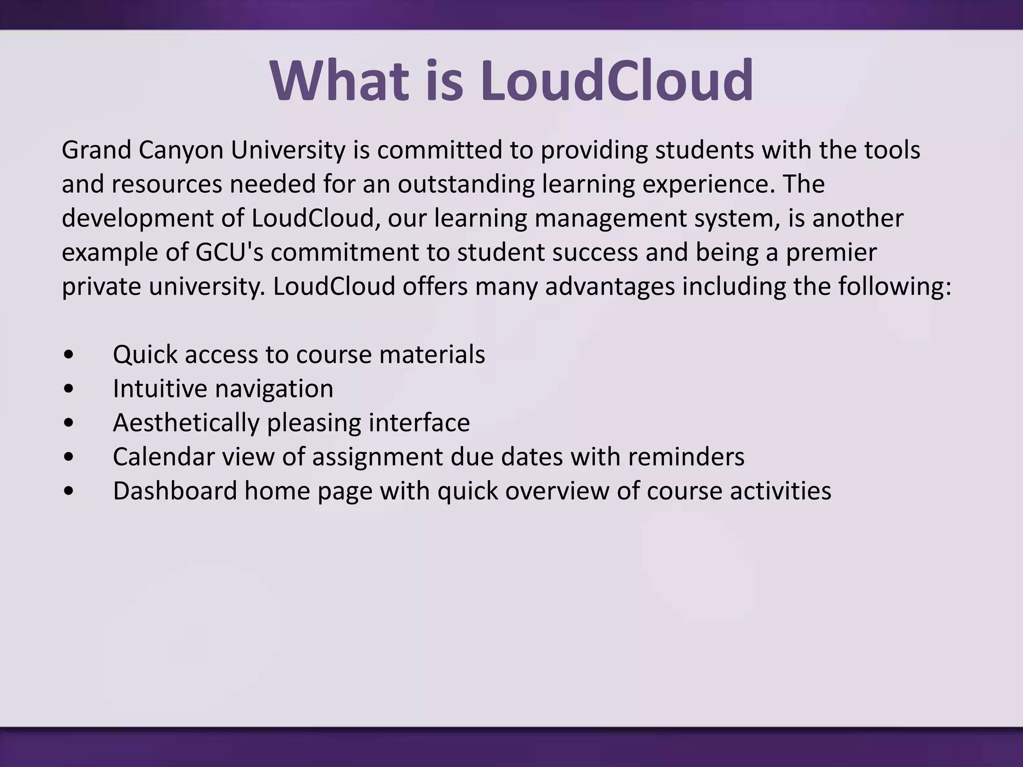 LoudCloud Orientation for Athletes | PPTX