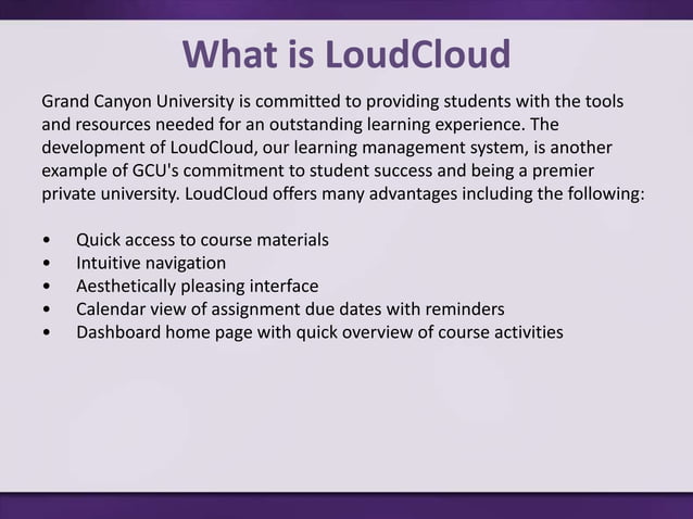 LoudCloud Orientation for Athletes | PPT