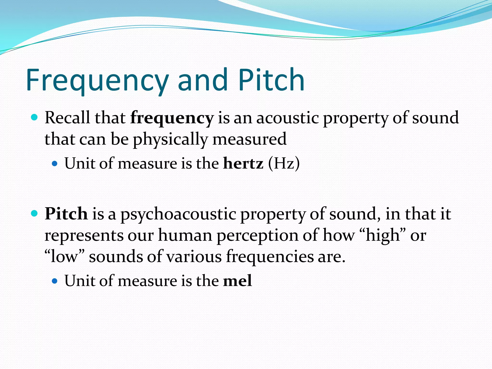 Loudness and pitch | PPTX
