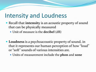 Loudness and pitch | PPTX