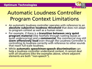 Loudness presentation by Orban | PPT