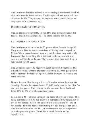 LOUDON CASEPERSONAL INFORMATION AND BACKGROUNDDennis and Sar.docx ...