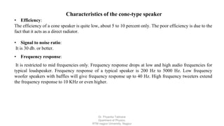 Loudspeaker- direct radiating type and horn type.pptx