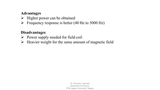 Loudspeaker- direct radiating type and horn type.pptx