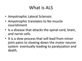 Lou gehrig’s disease | PPT