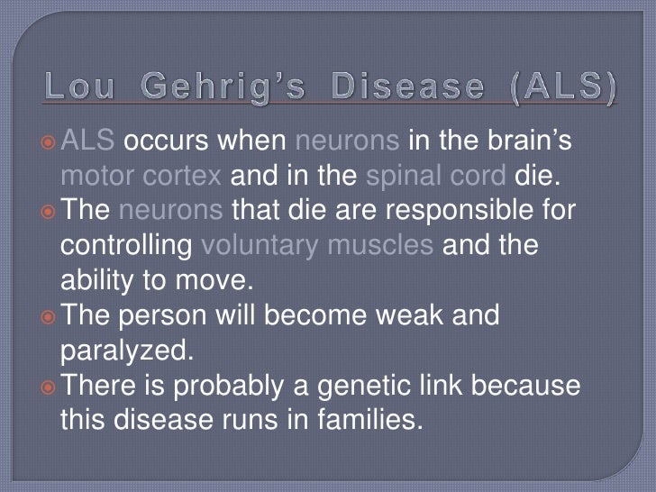 Lou Gehrigs Disease Als