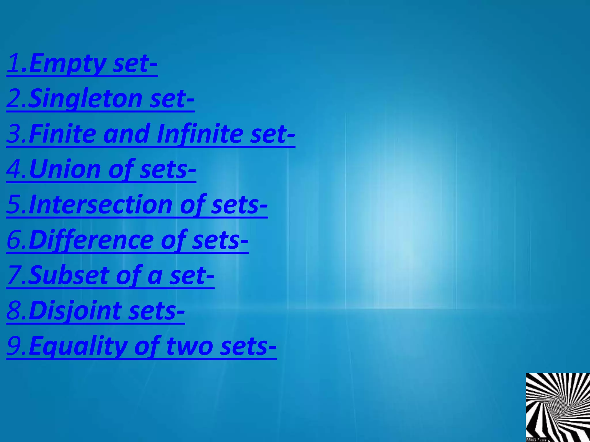 types of sets | PPTX