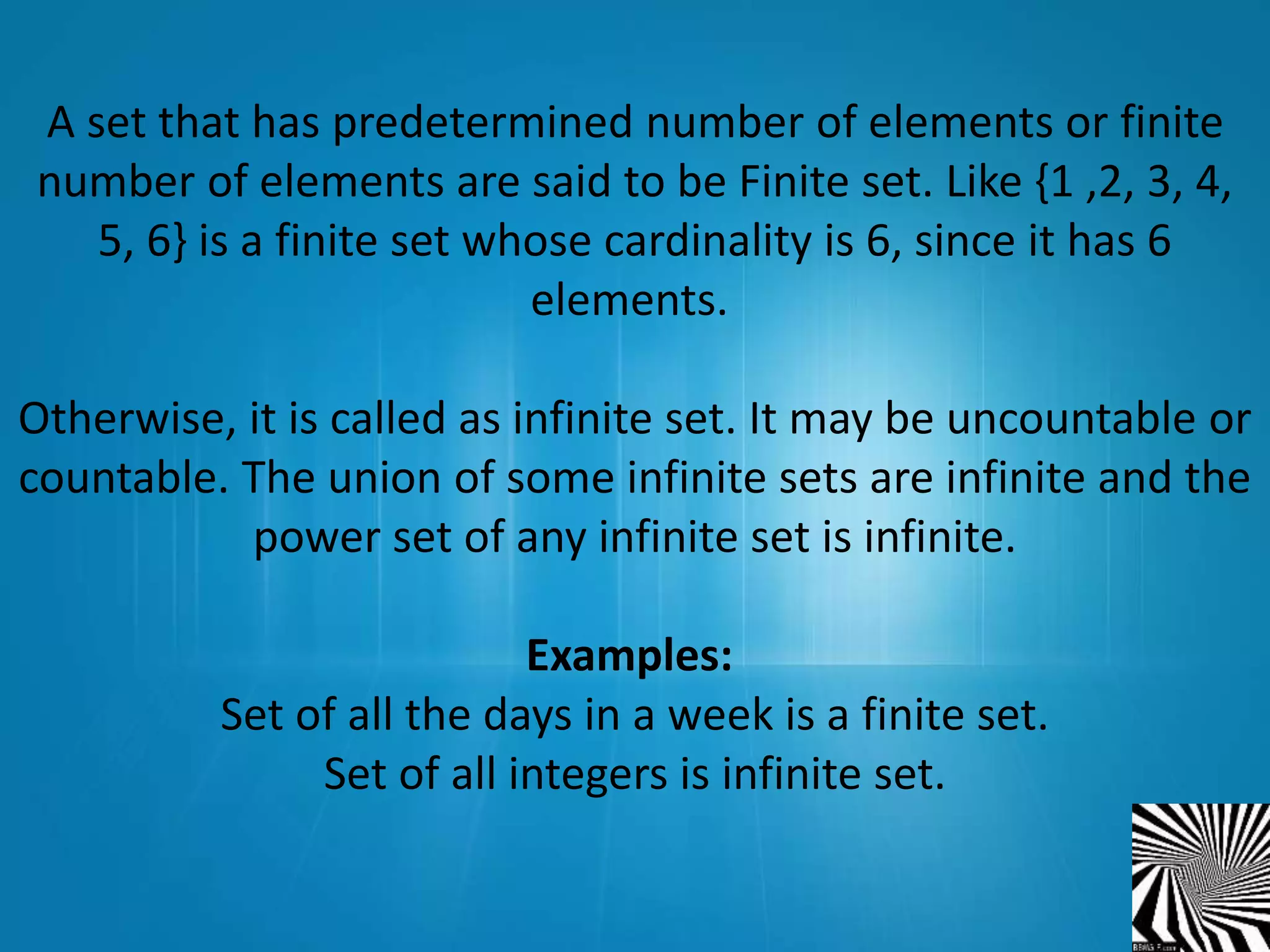 types of sets | PPTX