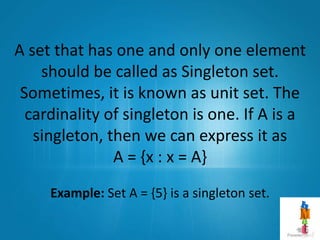 types of sets | PPTX