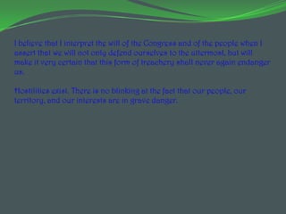 Pearl Harbor Address to the Nation | PPTX