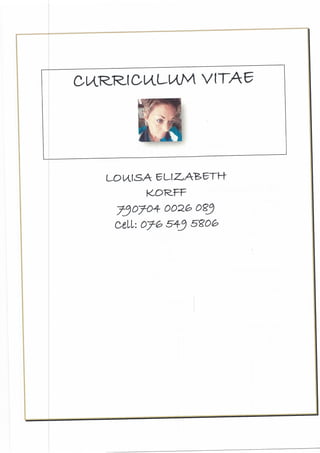 Louisa korff | PDF | Career Advice | Careers