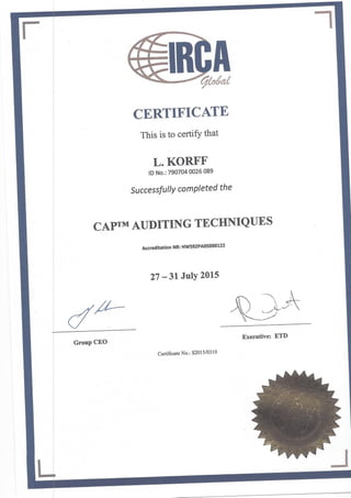 Louisa korff | PDF | Career Advice | Careers