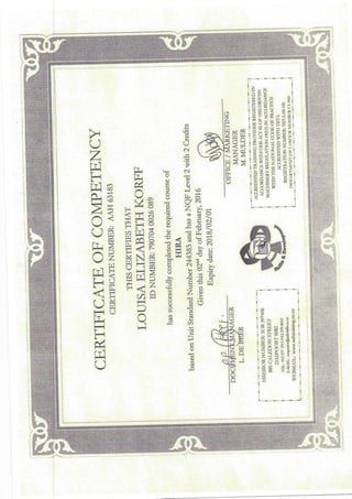 Louisa korff | PDF | Career Advice | Careers