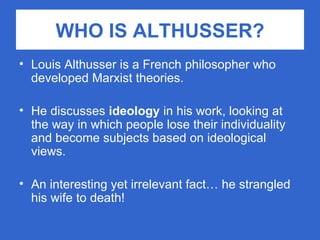 Louis Althusser | PPT