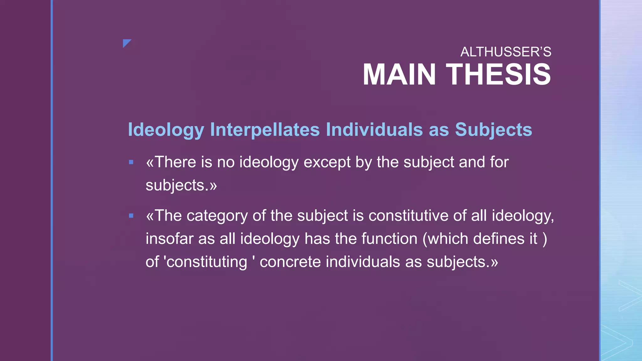 Louis Althusser _Ideology and Ideological State Apparatuses | PPTX