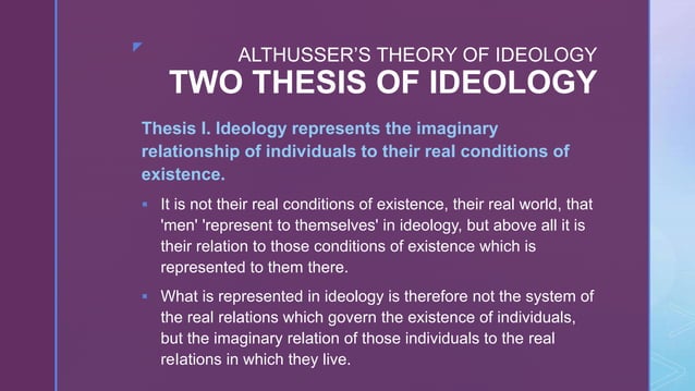 Louis Althusser _Ideology and Ideological State Apparatuses | PPTX