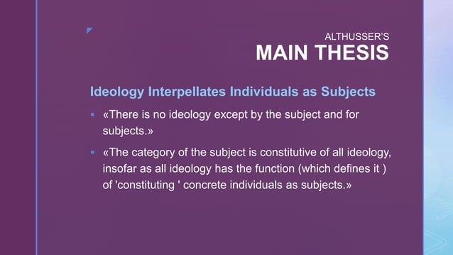 Louis Althusser _Ideology and Ideological State Apparatuses | PPTX