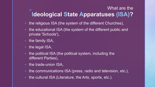 Louis Althusser _Ideology and Ideological State Apparatuses | PPTX