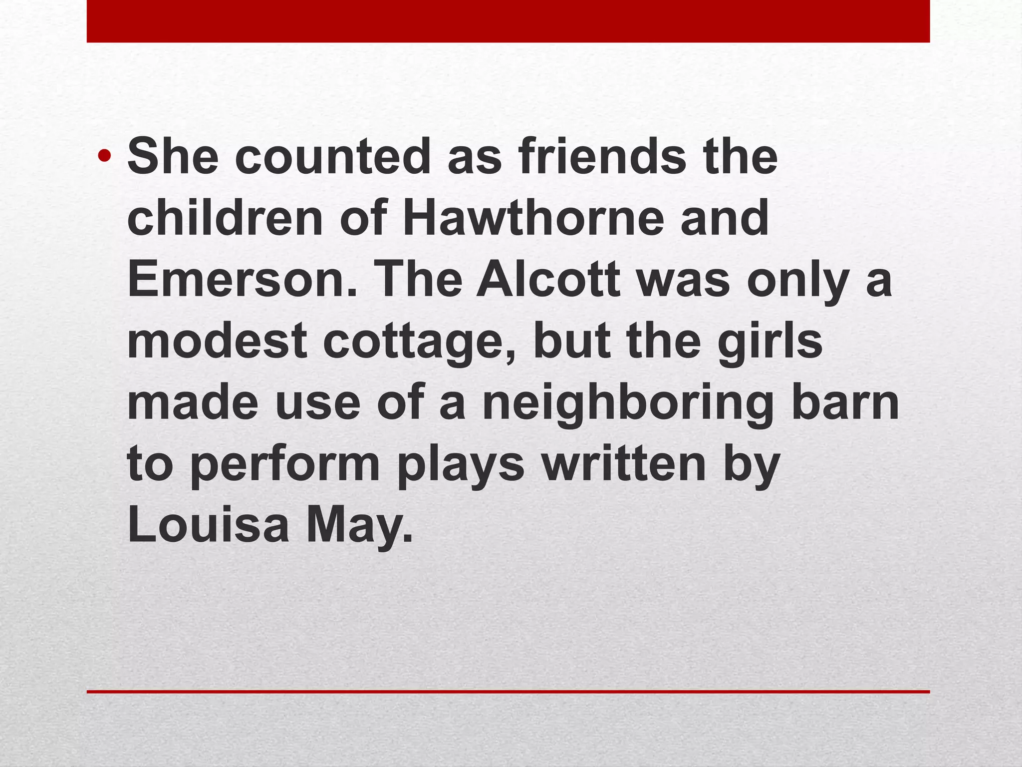 Louisa May Alcott | PPTX